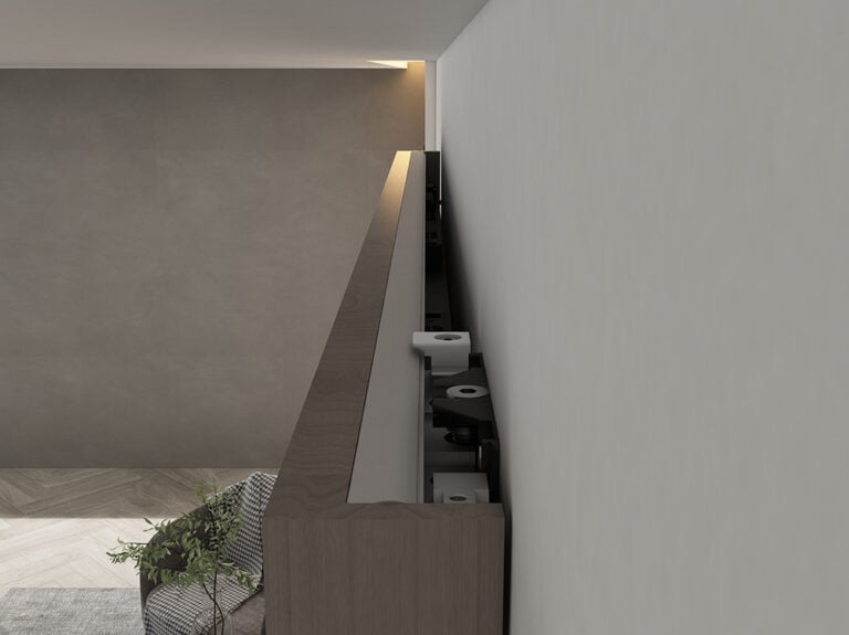 Hidden Barn Door Hardware include Aluminum Concealed Track - Tengyu